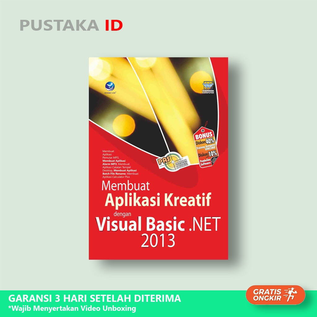 Jual Buku Panduan Aplikatif Dan Solusi: Membuat Aplikasi Kreatif Dengan Visual Basic. Net 2013 ...