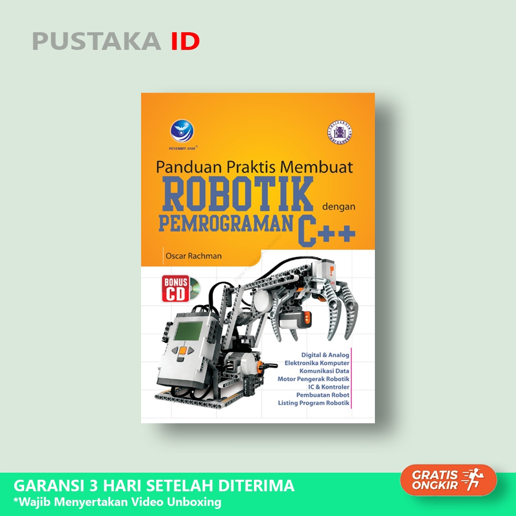 Jual Buku Panduan Praktis Membuat Robotik dengan Pemrograman C++ (+CD ...