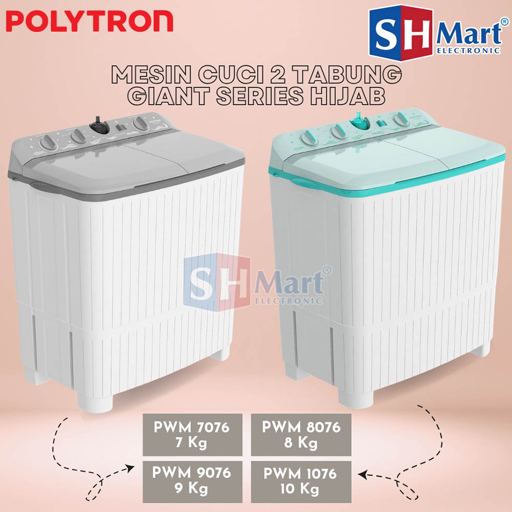 Jual MESIN CUCI POLYTRON 2 TABUNG LOW WATT+FILTER AIR+WATER SELECTOR ...