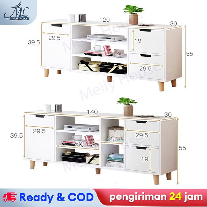 Jual Lemari Tv Lemari Tv Minimalis Modern Kabinet TV Tinggi 140cm Meja ...