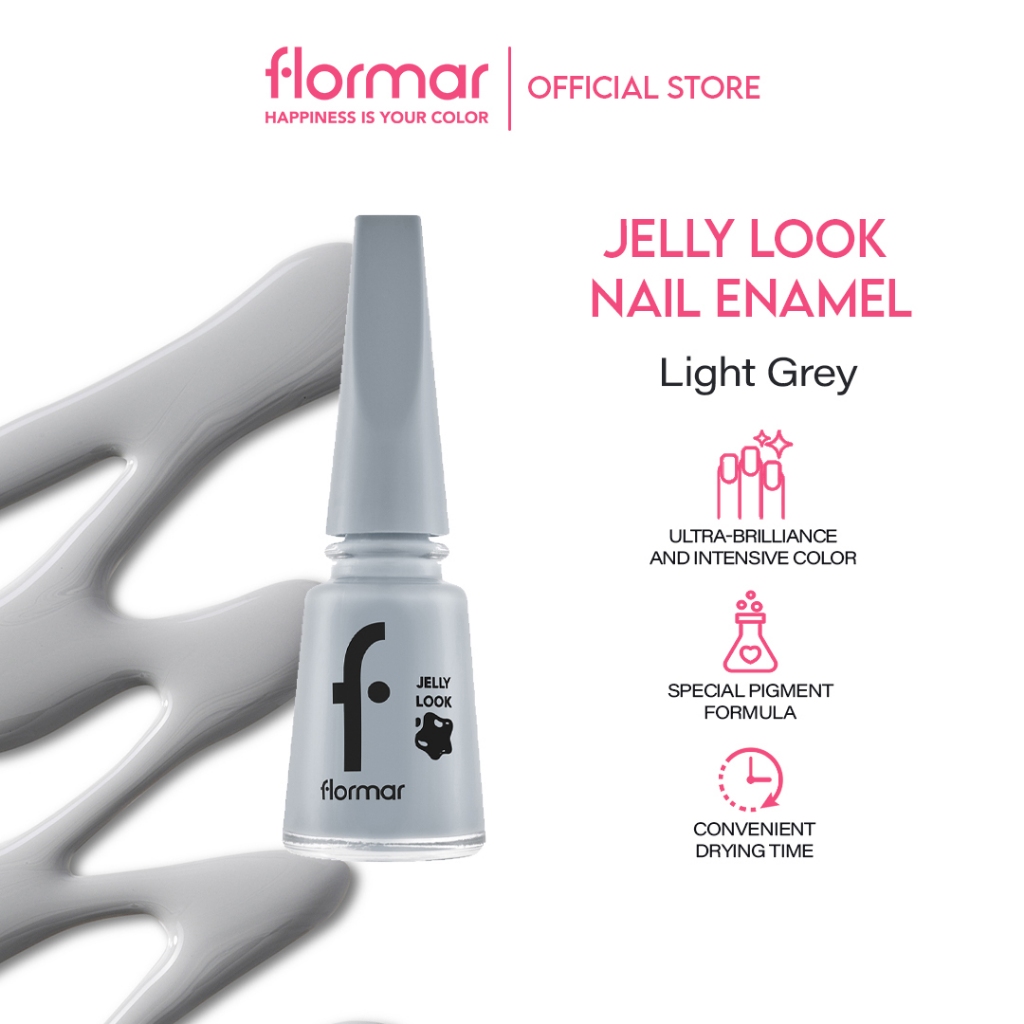 Jual Flormar Jelly Look Nail Enamel | Kutek Halal Certified | Cat Kuku Warna Intens, Tahan Lama ...