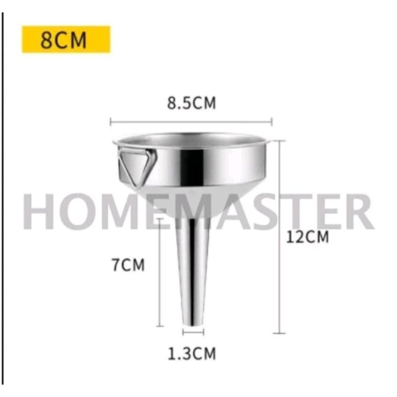 Jual Corong Stainless Steel 8cm Corong Minyak Sayur / Corong Dapur ...