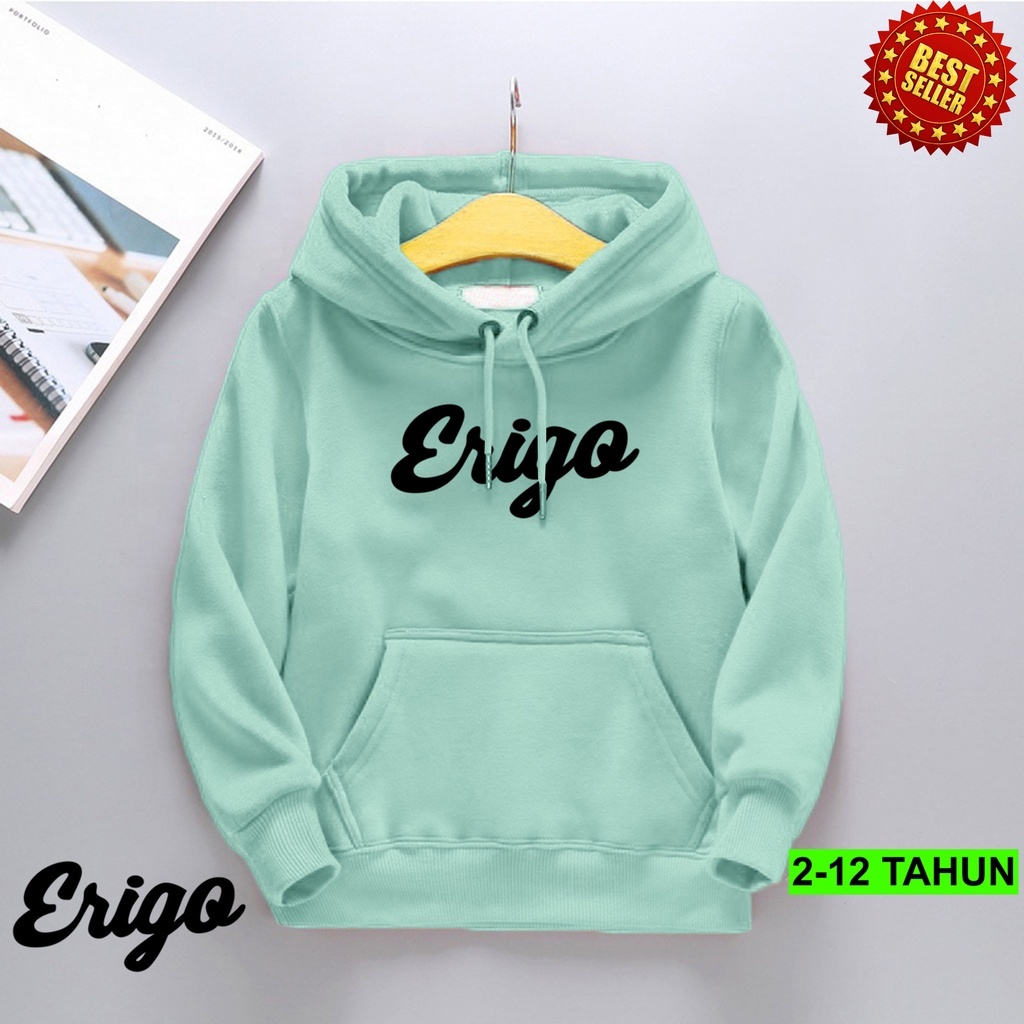 Jual Hoodie Jaket Sweater ERIGO Anak Laki Laki Perempuan Wanita Usia 2 ...