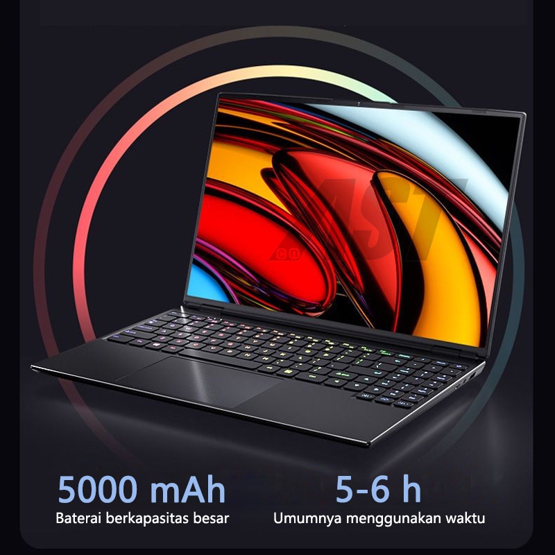 Jual Laptop black 16'' 16G+512GB SSD intel N95 IPS win11+office+gifts ...