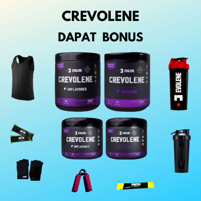 Jual CREVOLENE EVOLENE CREATINE EVOLENE ANGGUR GRAPE 330GR 330 GR GRAM ...
