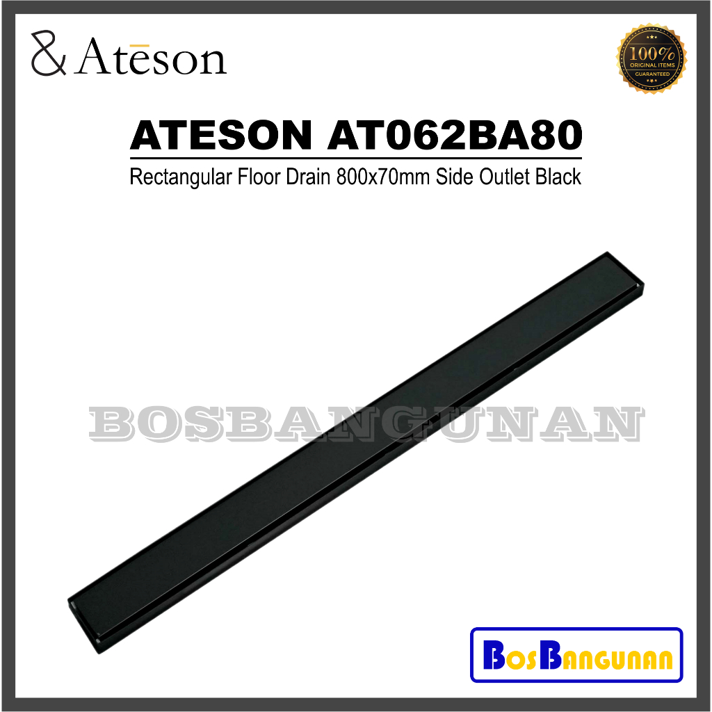 Jual ATESON AT062BA80 Floor Drain Stainless Panjang Cover Pembuangan ...