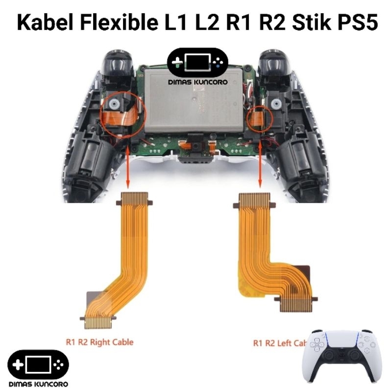 Jual Kabel Flexible L1 L2 R1 R2 Stik PS5 cable flex l r 1 2 ribbon ...