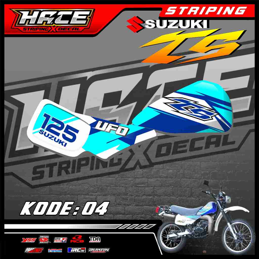 Jual 04 STRIPING STICKER SUZUKI TS - STRIPING SUZUKI TS PREMIUM RACING ...