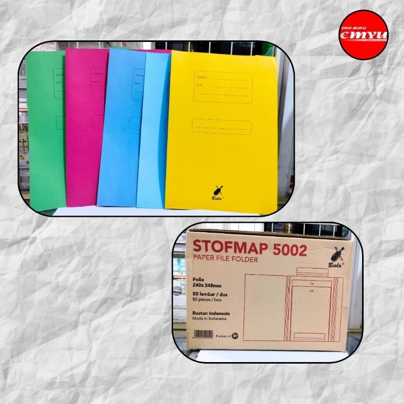Jual Stop Map / Map Kertas / Folder File Biola 5002 Isi 50 Lembar ...