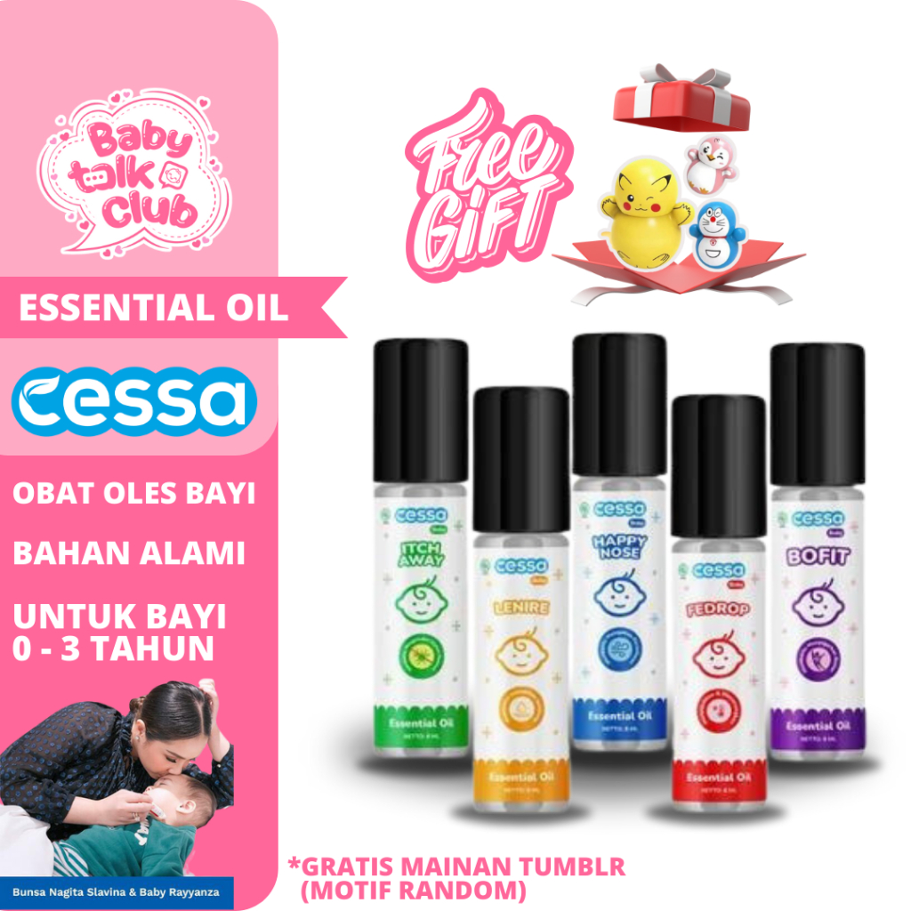 Jual Cessa Baby Essential Oil Minyak Oles Herbal Untuk Flu Batuk Demam Tubuh Bayi Z\2 S | Shopee ...