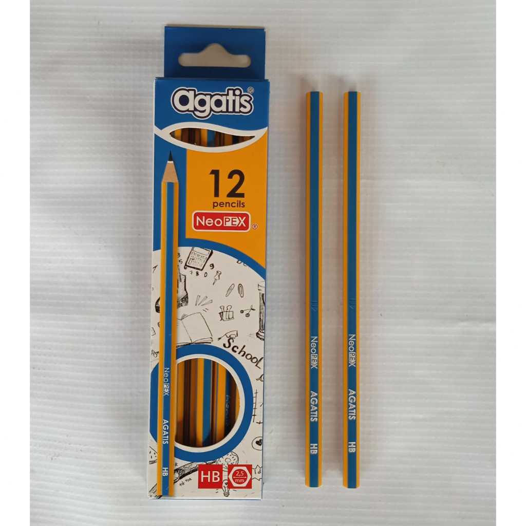 Jual PENSIL HB AGATIS NEOPEX HEXAGONAL 1 LSN ISI 12 BH | Shopee Indonesia