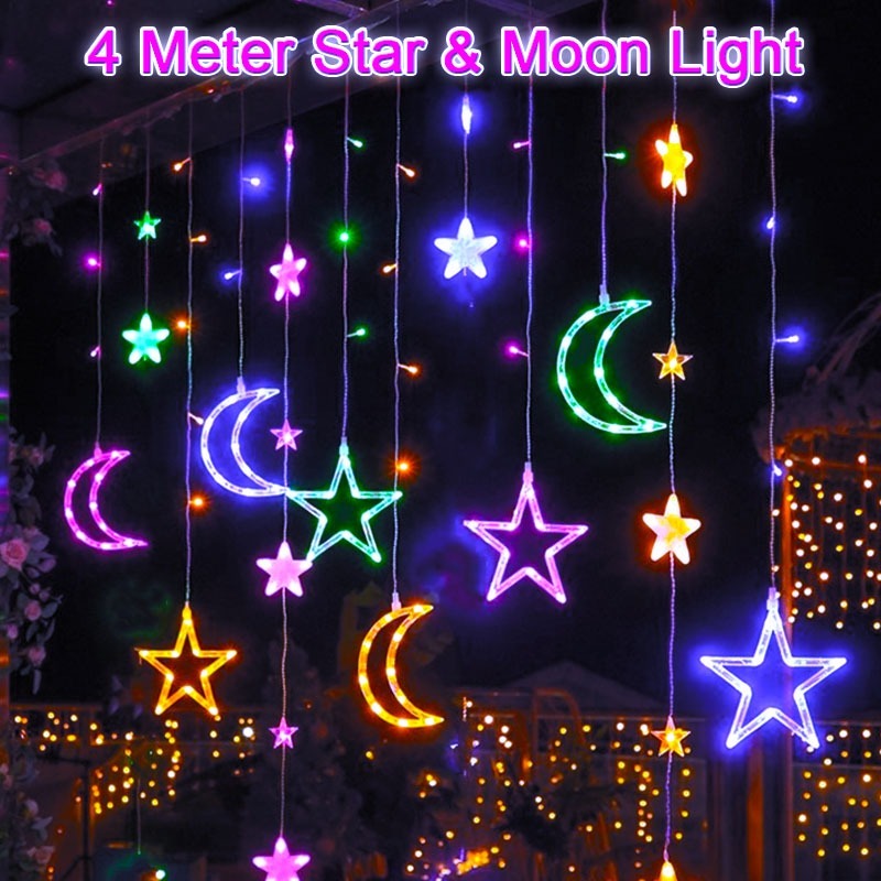 Jual Anbolt-Toko bendera idul fitri Natal 2025 4 Meter Lampu Dekorasi ...