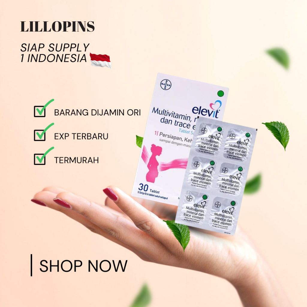 Jual ELEVIT Pregnancy Multivitamin 30Tablet | Shopee Indonesia