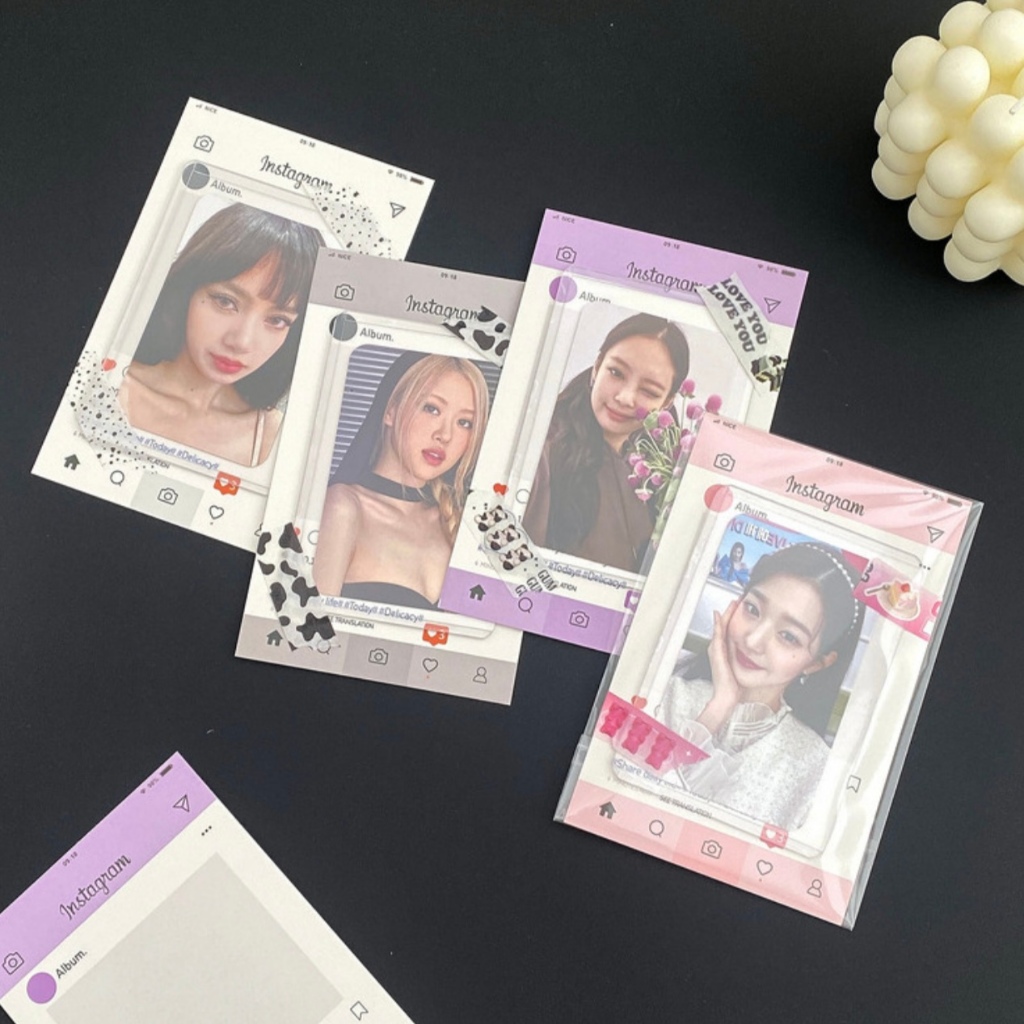 Jual [HARU] Insta Series Card | Photocard Toploader Packaging Set ...