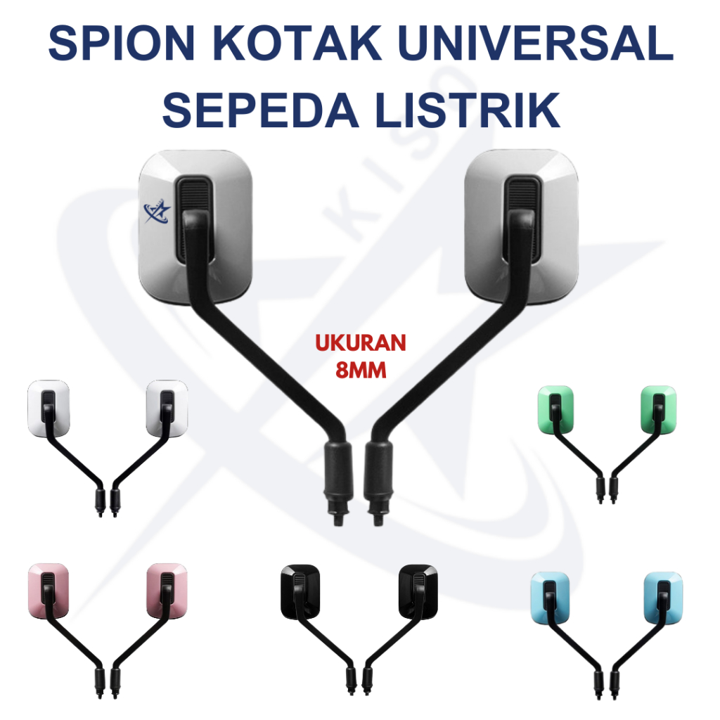 Jual KISO Kaca Spion Kotak Universal Sepeda Listrik Model Terbaru ...