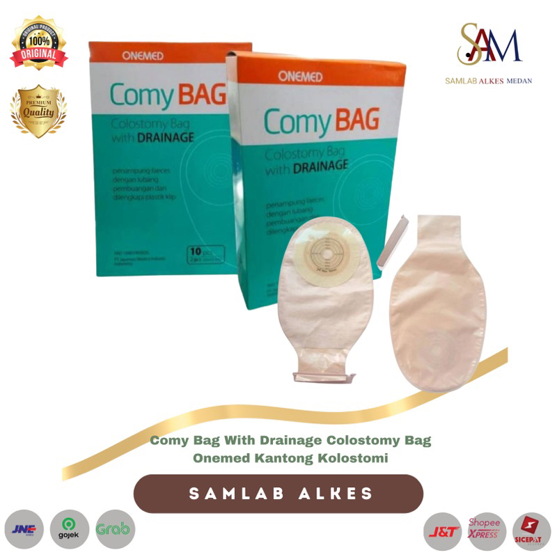 Jual Onemed Colostomy Bag With Drainage / Comy Bag / kantong Kolostomi ...