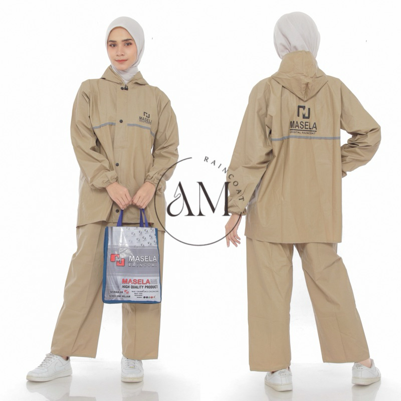 Jual Masela Jas Hujan Raincoat Terbaik Pria Wanita Dewasa Setelan Baju Celana Tebal Elastis ...