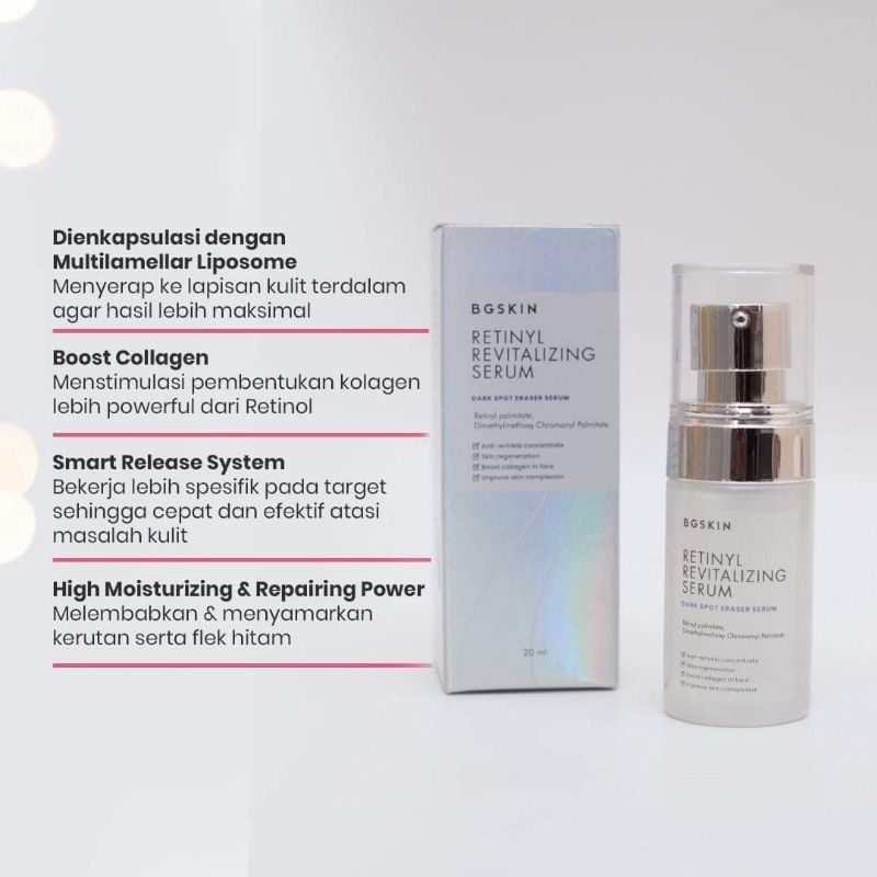 Jual SERUM RETINYL REVITALIZING BG SKIN / SERUM RETINOL BG SKIN KEMASAN ...