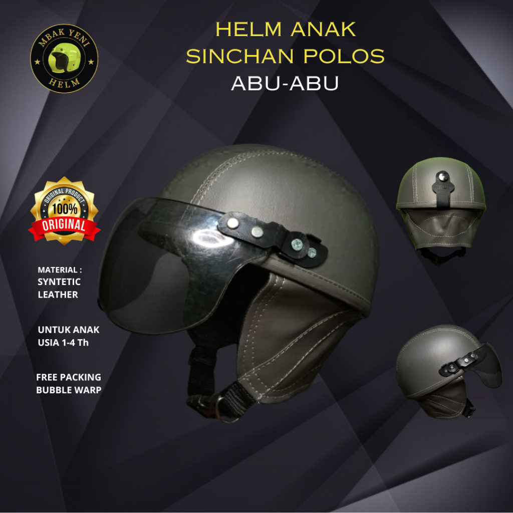 Jual Helm anak untuk usia 1-4th laki laki perempuan polos - sc full ...