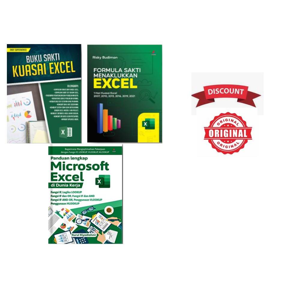 Jual BUKU ORIGINAL Buku Sakti Kuasai Excel & Formula Sakti Menaklukkan ... Jual BUKU ORIGINAL Buku Sakti Kuasai Excel & Formula Sakti Menaklukkan ...