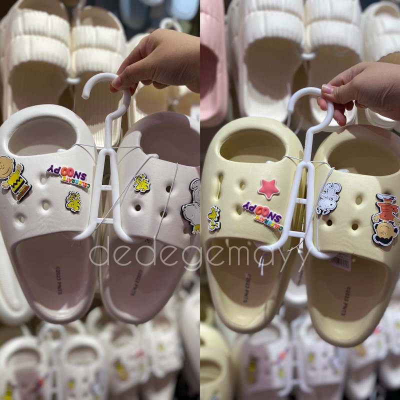 Jual Miniso x Snoopy - Sandal Slop Snoopy Puffy Collections | Shopee ...