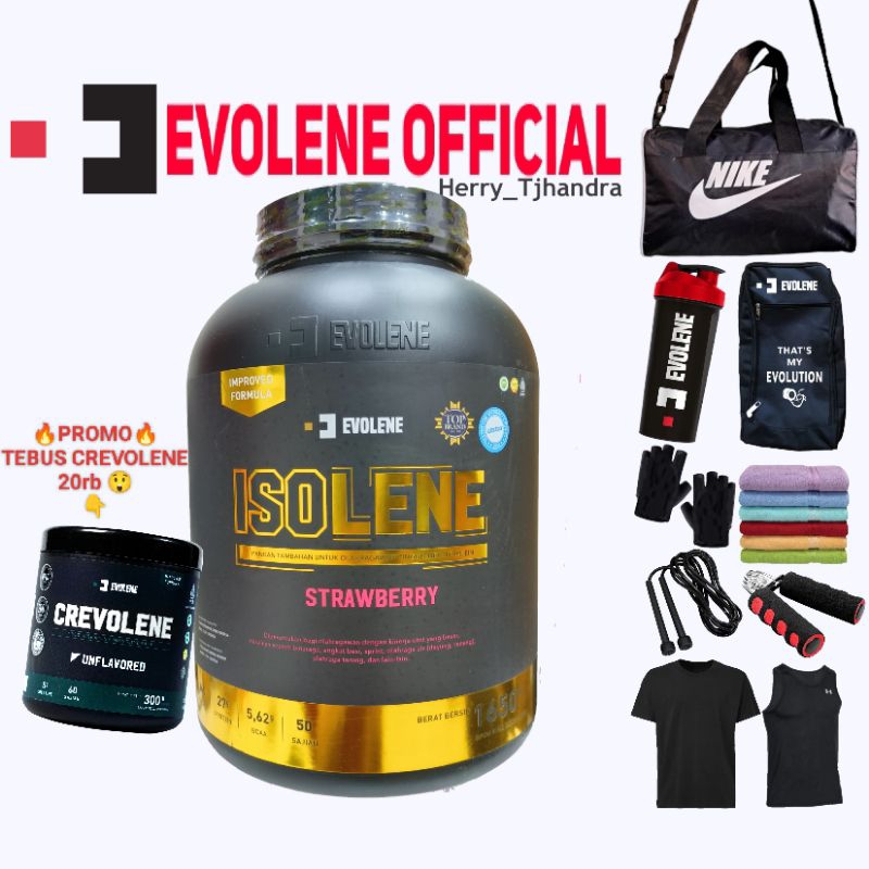Jual Isolene Whey Protein Isolate Evolene| isi 50 sachet BPOM dan halal ...