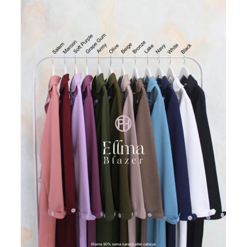 Jual PELANGI HIJAB Ellma Long Blazer | Shopee Indonesia