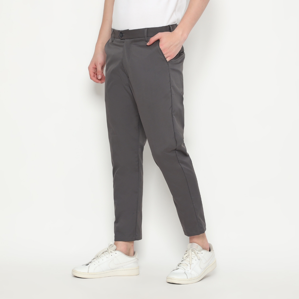 Jual MEVANO ANKLE CHINOS PANTS DARK GREY/ANKLE PANTS CHINOS ABU TUA ...
