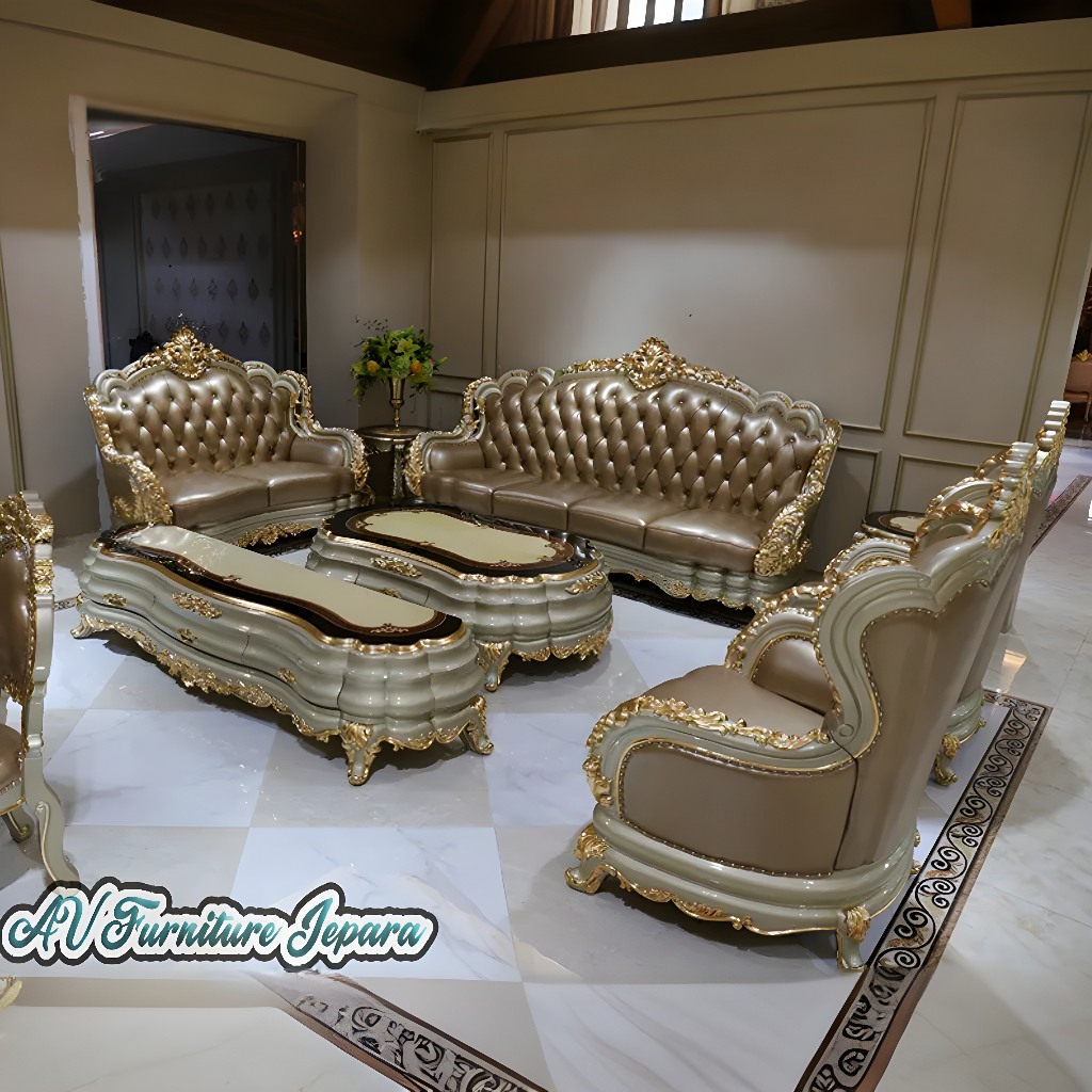 Jual Set Sofa Mewah ruang tamu clasik model eropa | Shopee Indonesia
