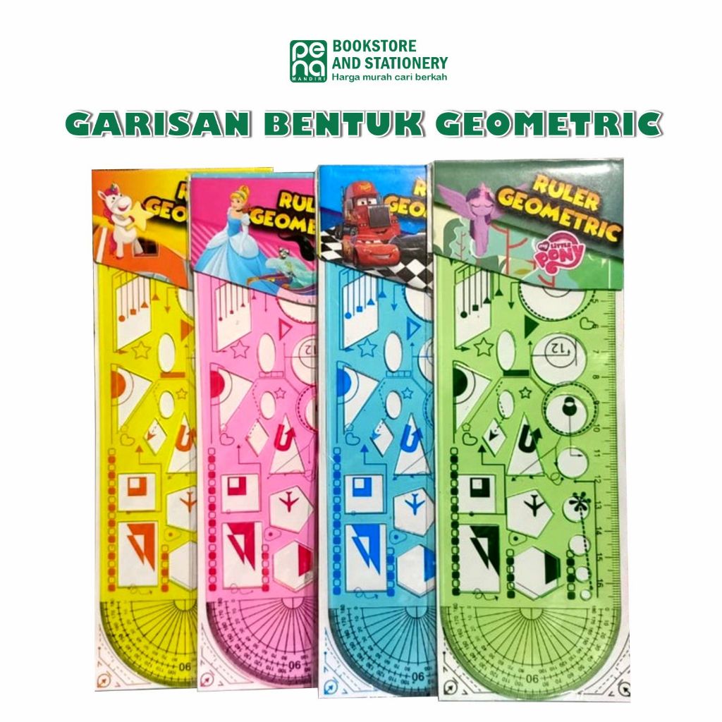 Jual Penggaris / Garisan Bentuk Geometric / Penggaris Bentuk (1pcs ...