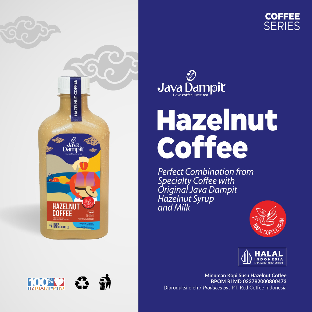 Jual HAZELNUT COFFEE READY TO DRINK SIAP MINUM KOPI KEMASAN 300ML ...