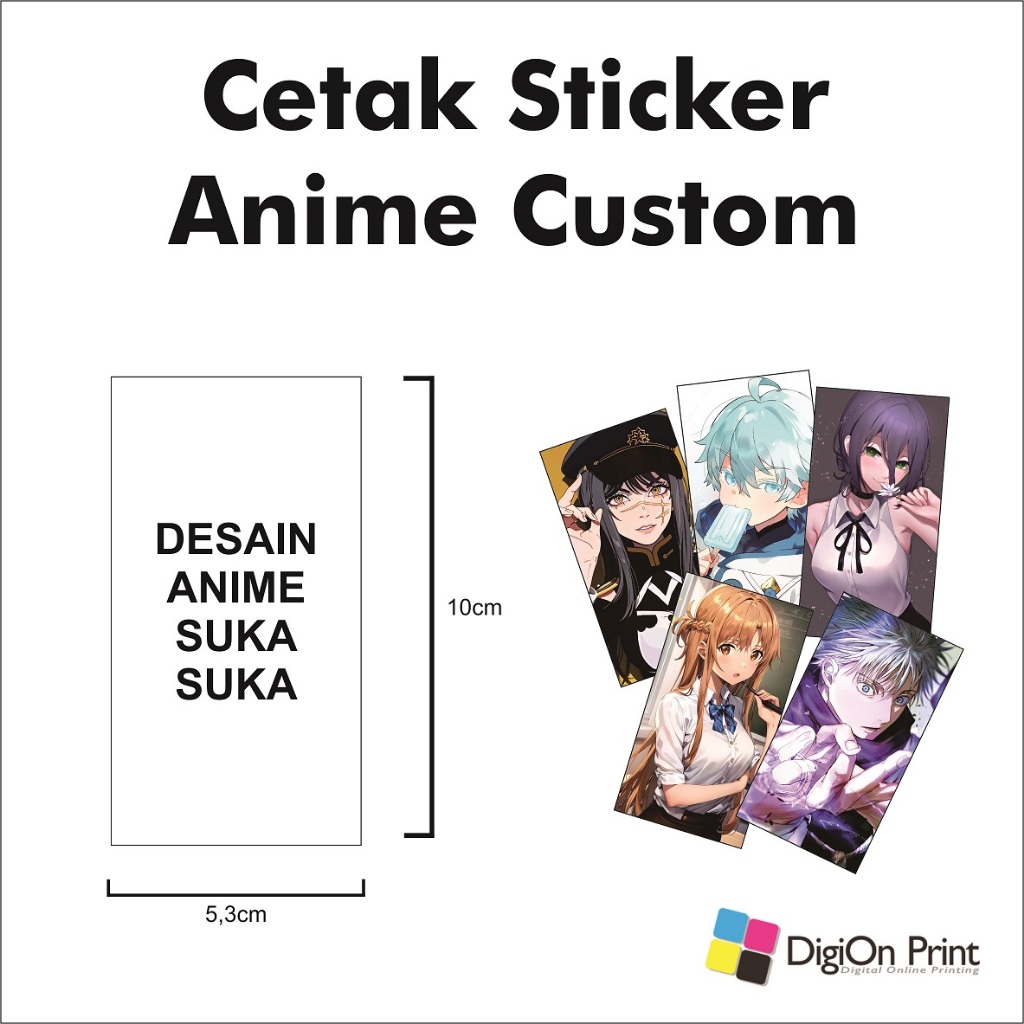 Jual sticker anime japan kotak custom suka suka para otaku wibu murah ...