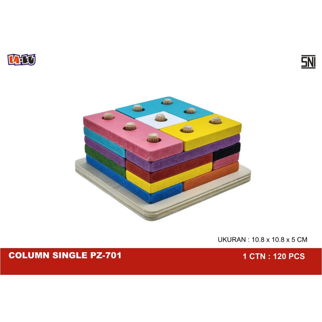 Jual MAINAN BALOK KAYU SUSUN MAINAN SUSUN PUZZLE KAYU BALOK KAYU WARNA ...