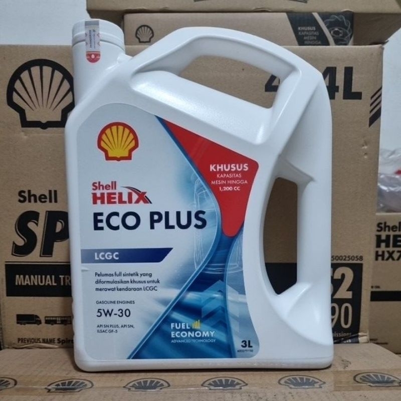 Jual SHELL Helix Eco Plus 5w30/5w-30 Full Synthetic LCGC (3L) | Shopee Indonesia