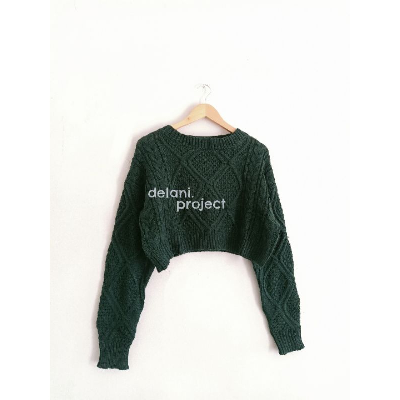 Jual Sandiego Crop Sweater Delani.Project | Shopee Indonesia