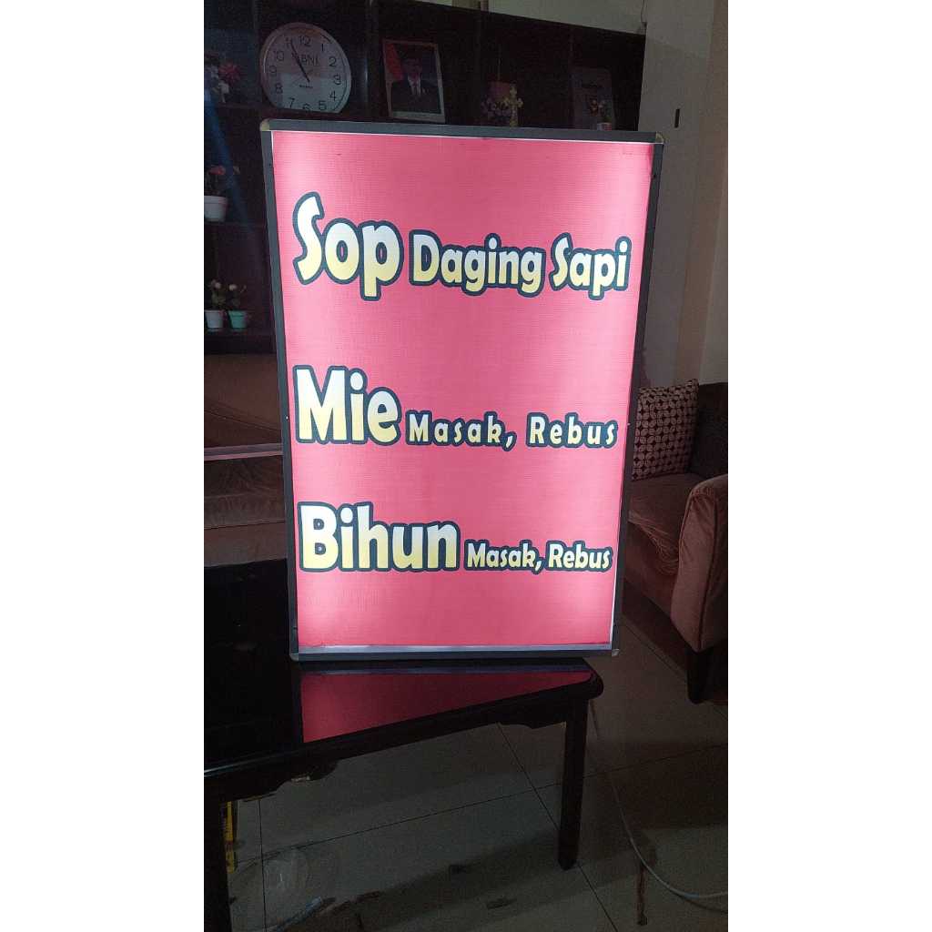Jual Neon Box 1 SISI Paket Hemat - BAJA RINGAN - Bahan BANNER BACKLITE ...