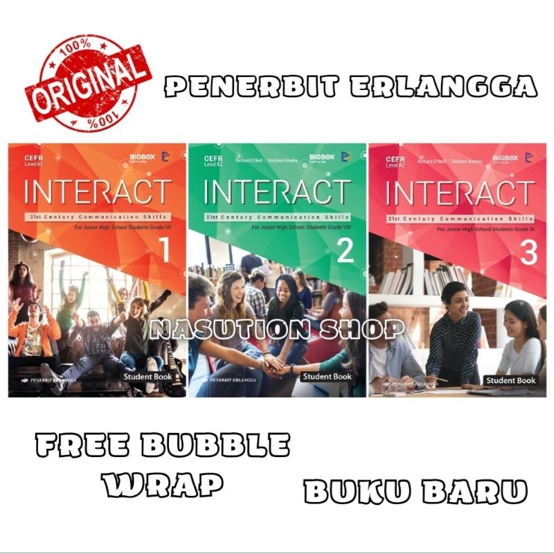 Jual BUKU ENGLISH INTERACT KELAS 1 2 3 / 7 8 9 SMP PENERBIT ERLANGGA ...