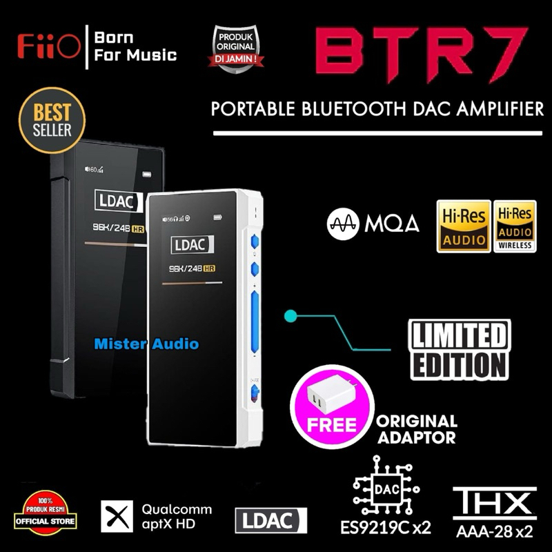 Jual Fiio BTR7 / BTR 7 Premium High-Performance Portable Bluetooth DAC Amplifier | Shopee Indonesia