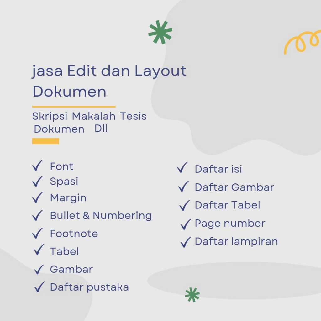 Jual Jasa Edit dan Layout Dokumen Ms. Word dan Excel | Shopee Indonesia