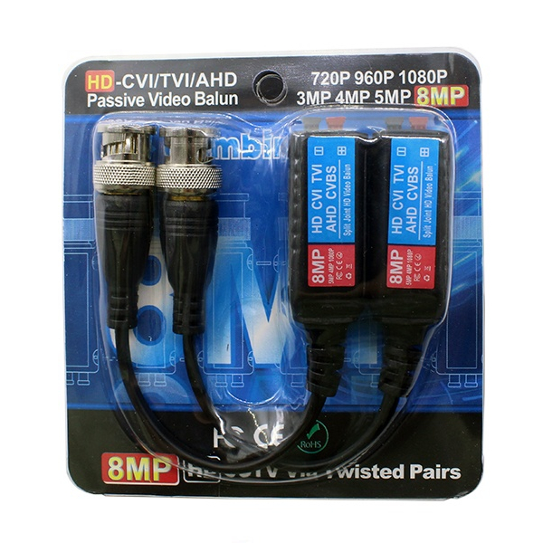 Jual Video Balun 1Ch 8Mp Video Ballun cctv 8Mp Video Balun Passive 1 Ch ...