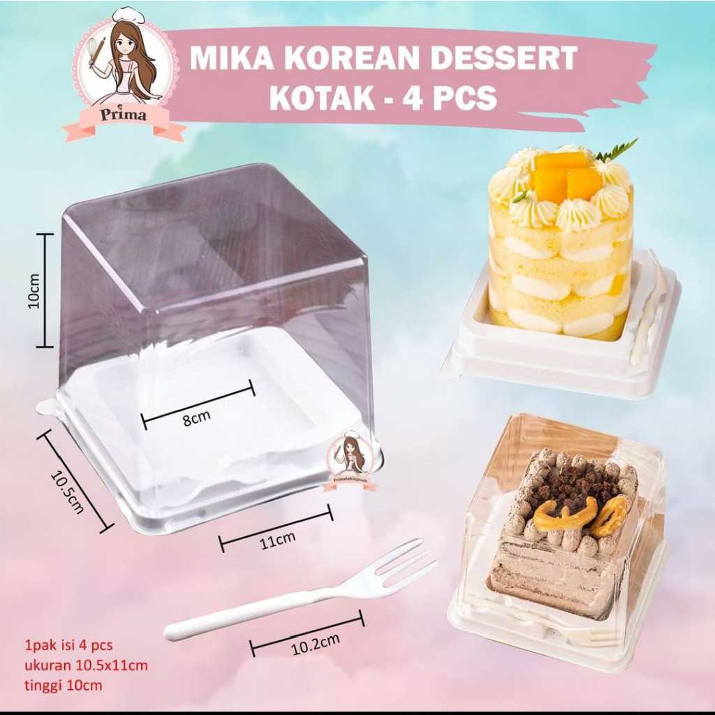 Jual MIKA KOREAN DESSERT (ISI 4 PCS) | Shopee Indonesia