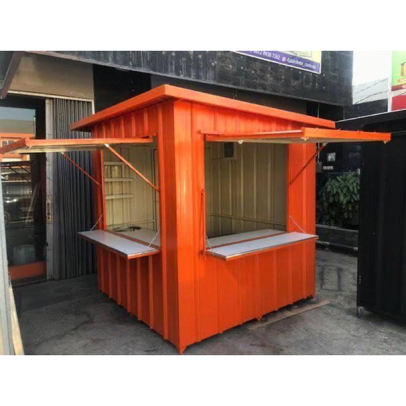 Jual Booth Container Type 2 Jendela | Usaha Cemilan & Minuman | Spandek ...