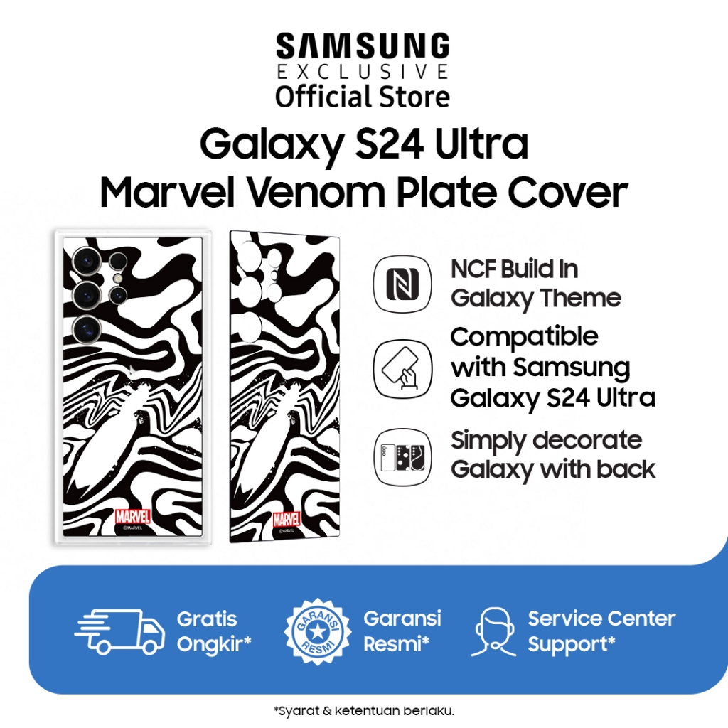 Jual Galaxy S24 Ultra Marvel Venom Plate Cover | Shopee Indonesia