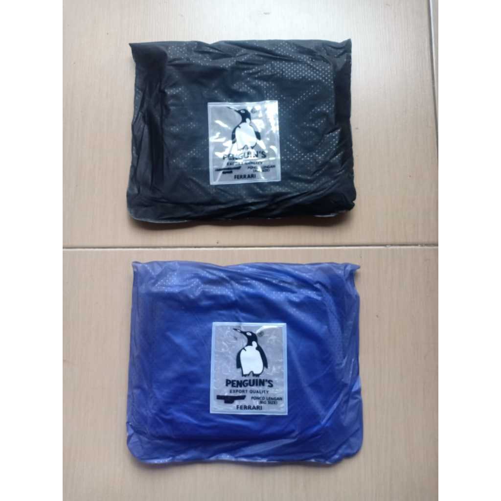 Jual Jas hujan PONCHO LENGAN FERRARI PENGUINS size ALL SIZE | Shopee ...