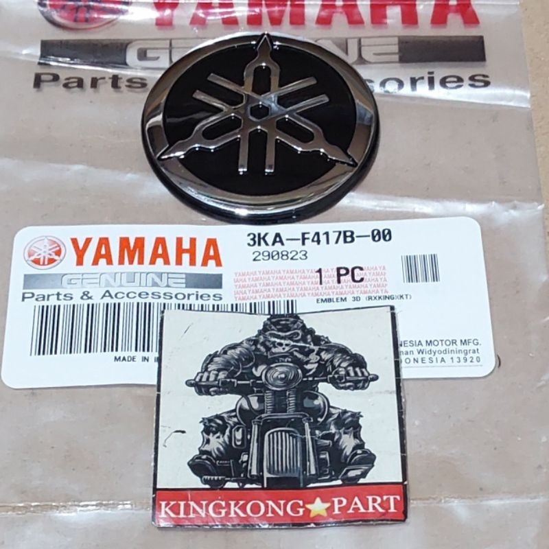 Jual Emblem stiker sticker logo tangki garputala silver rx king ...