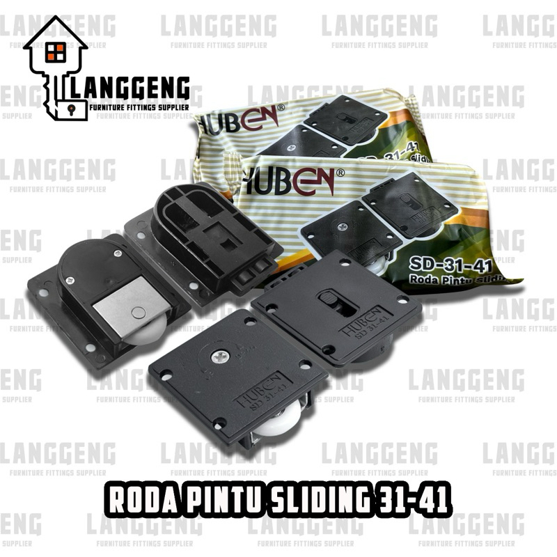 Jual Roda Pintu Sliding Huben SD 3141 perset Atas dan Bawah | Shopee ...