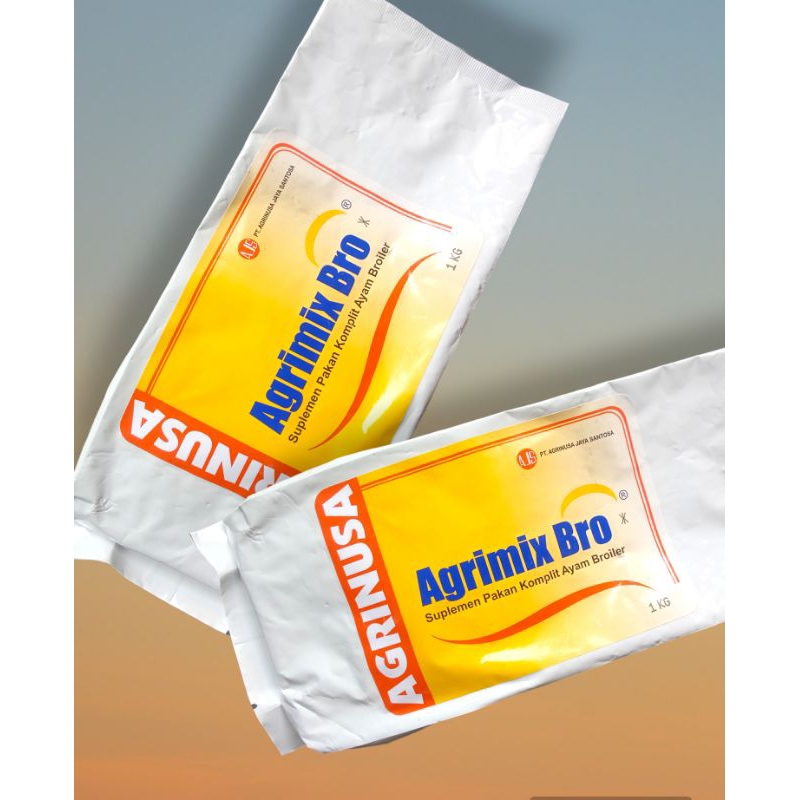 Jual Suplement Naikkan Bobot Badan Ternak Unggas AGRIMIX BRO 1 Kg Agrinusa | Shopee Indonesia