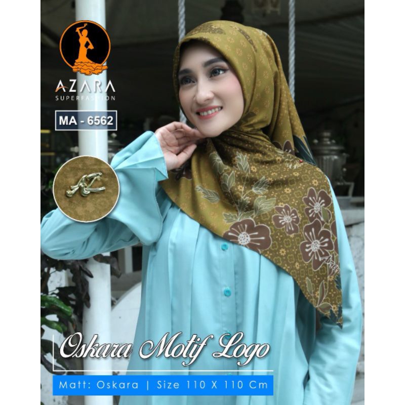 Jual Paket Usaha Hijab Segi 4 Oskara Motif Metal Logo LC By Azara ( Isi ...