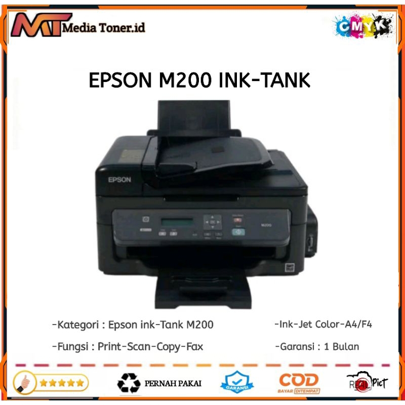 Jual Epson M200 Printer all in one black only Print Copy Scan Fax ...