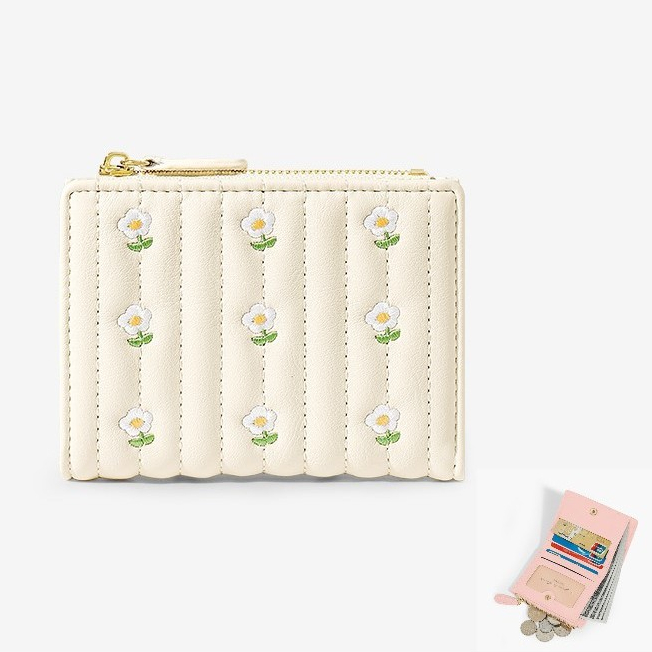 Jual Dompet motif Bunga kecil lucu Dompet Wanita Kecil Bahan Kulit PU ...
